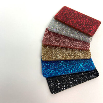 Glitter Finish Acrylic Discs - Cut To Size - Perspex Panels