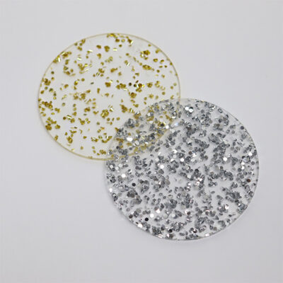 Gold Fleck Acrylic Sheets - Cut To Size - Perspex Panels